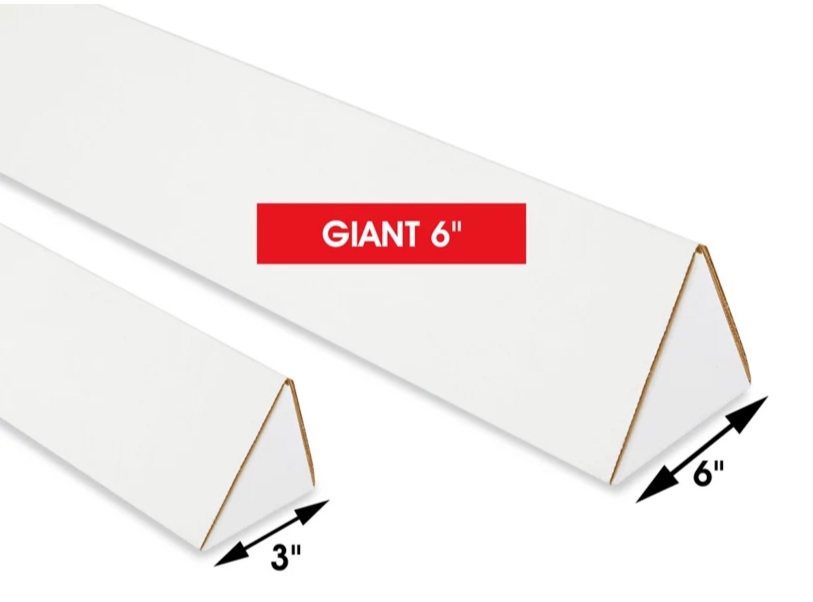 Triangle Tubes - Cardboard Triangle Mailing Tubes